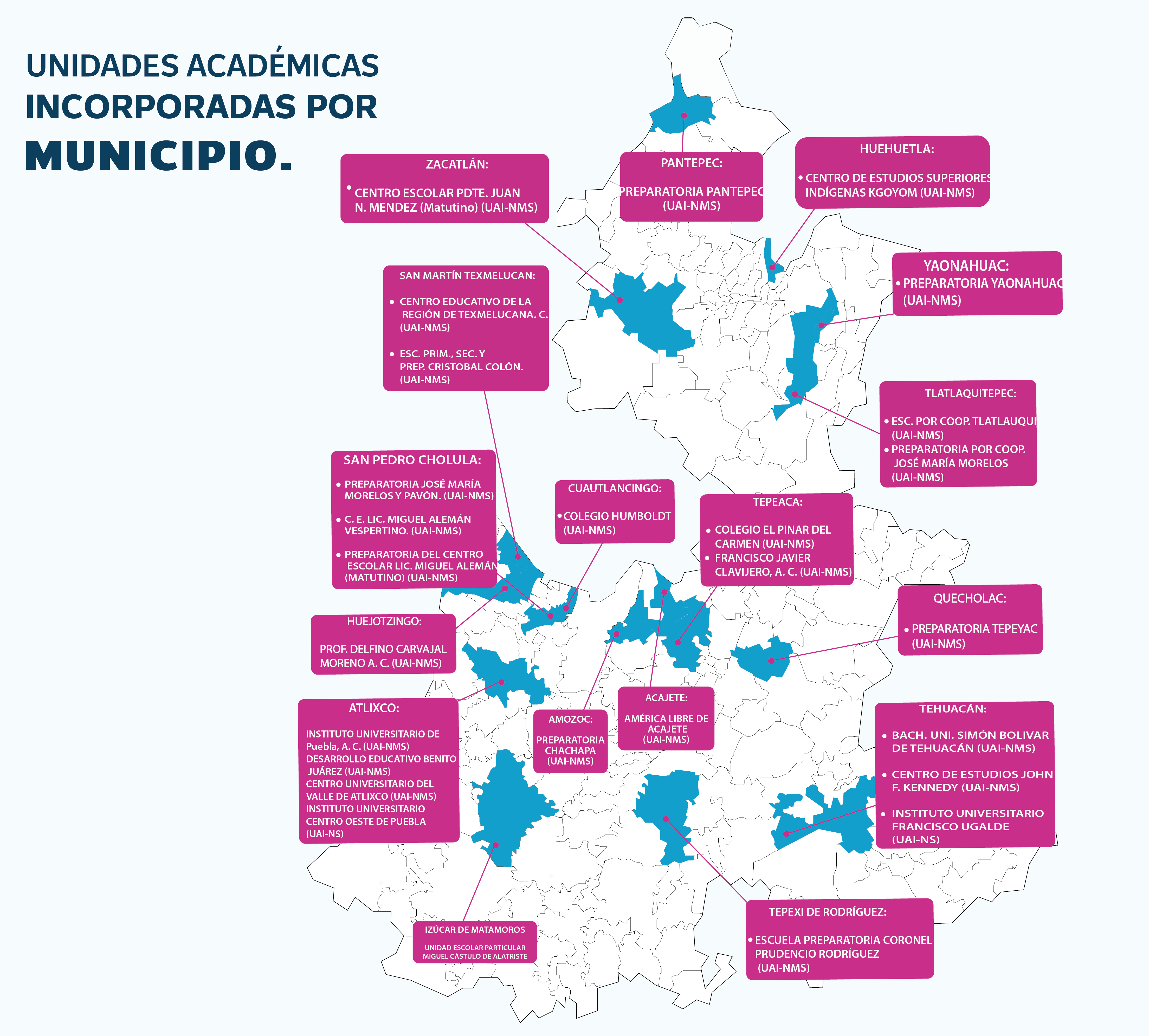 MAPAS DE ESCUELAS | Benemérita Universidad Autónoma de Puebla